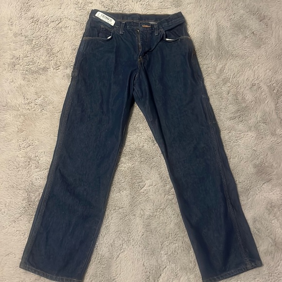 UniFirst | Jeans | Armorexfr By Unifirst Darkwash Cargo Jeans | Poshmark